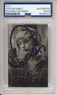 TAYLOR SWIFT SIGNED Long Pond Studio AUTOGRAPH Photo Cut Signature PSA ...