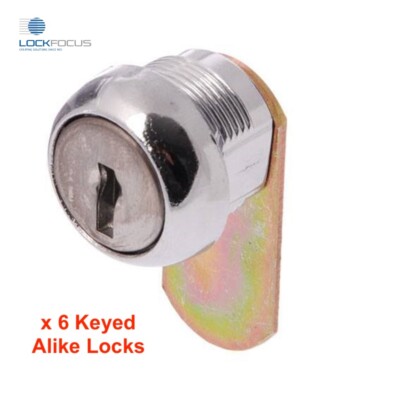 Lock Focus Cam Lock 11mm Length - x 6 Keyed Alike Locks-FREE POSTAGE ...
