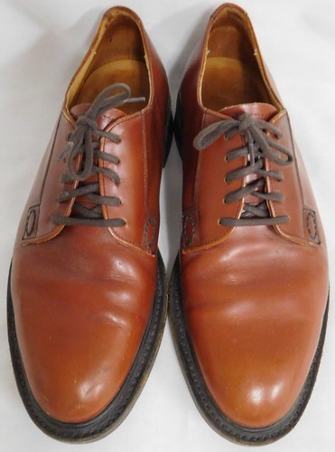WM LOAKE & SONS MENS BRITISH DRESS DERBY SHOES WAVERLEY BROWN LEATHER ...