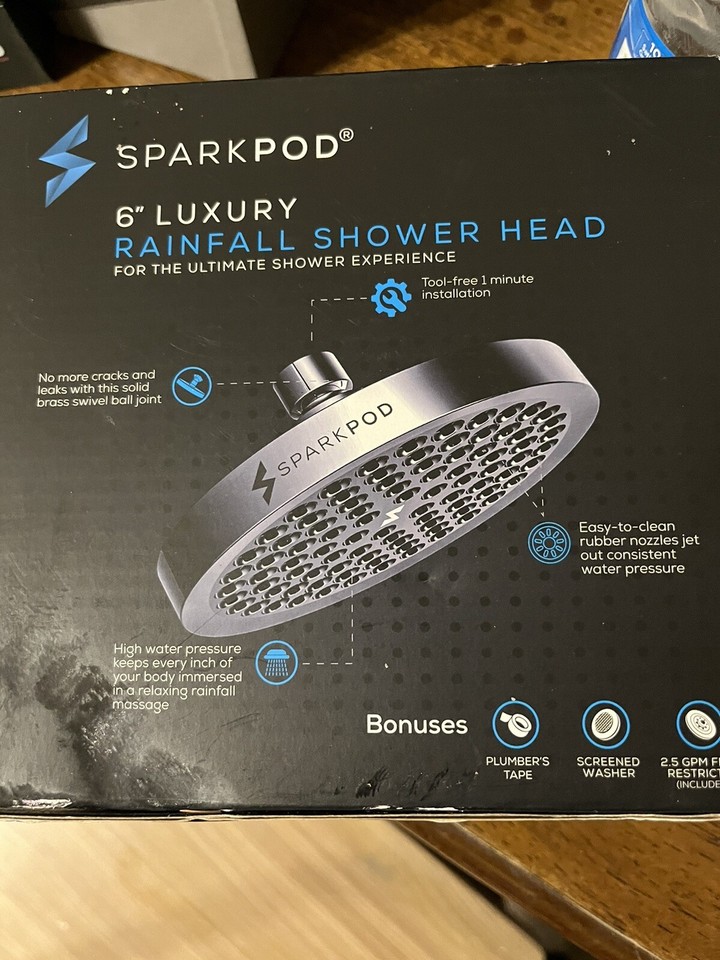 Spark Pod High Pressure Rain Shower Head - Chrome 650270999384 | eBay