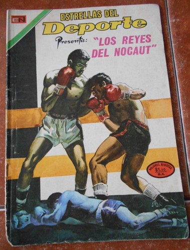 DEPORTE comic KNOCKOUT box boxing SUGAR RAY ROBINSON ARCHIE MOORE SANDY ...