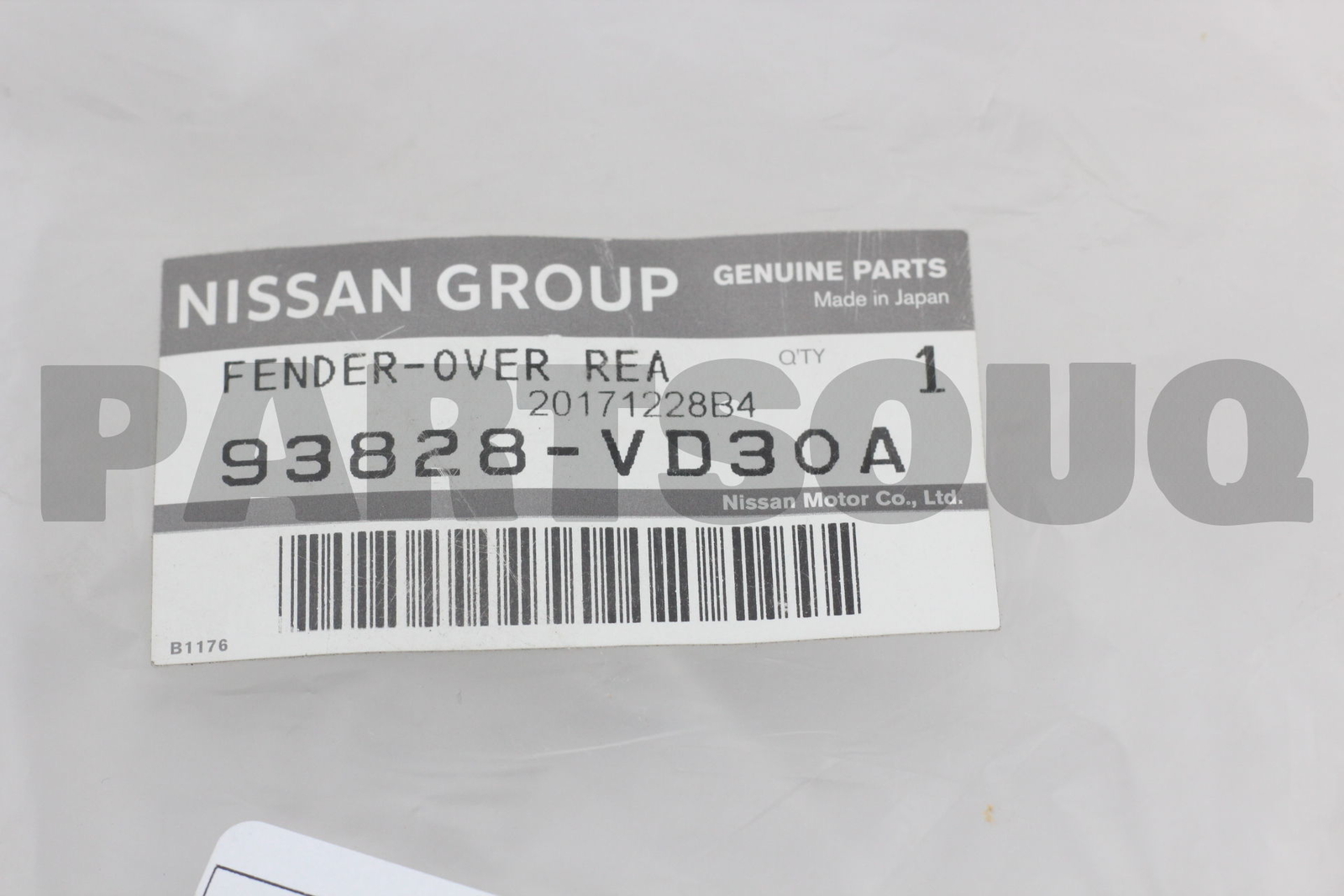 93828VD30A Genuine Nissan Fender-over Rear RH 93828-vd30a for sale ...