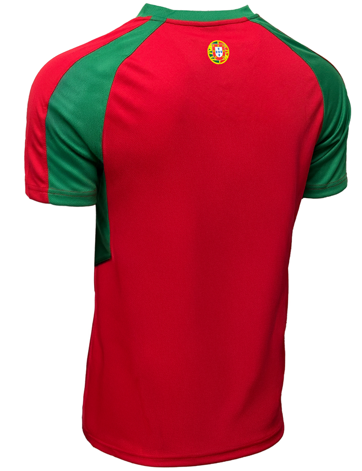 Just 4 Kicks Portugal Soccer Jersey Maroon Green Country Flag Fan Shirt ...