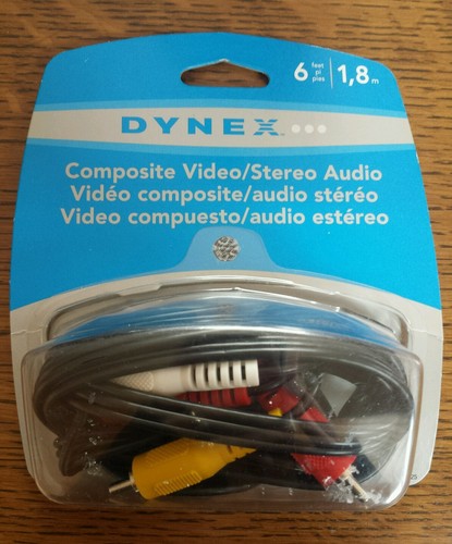 DYNEX 6' COMPOSITE VIDEO/STEREO AUDIO CABLE DX-AD125 OPEN BOX ITEM | eBay