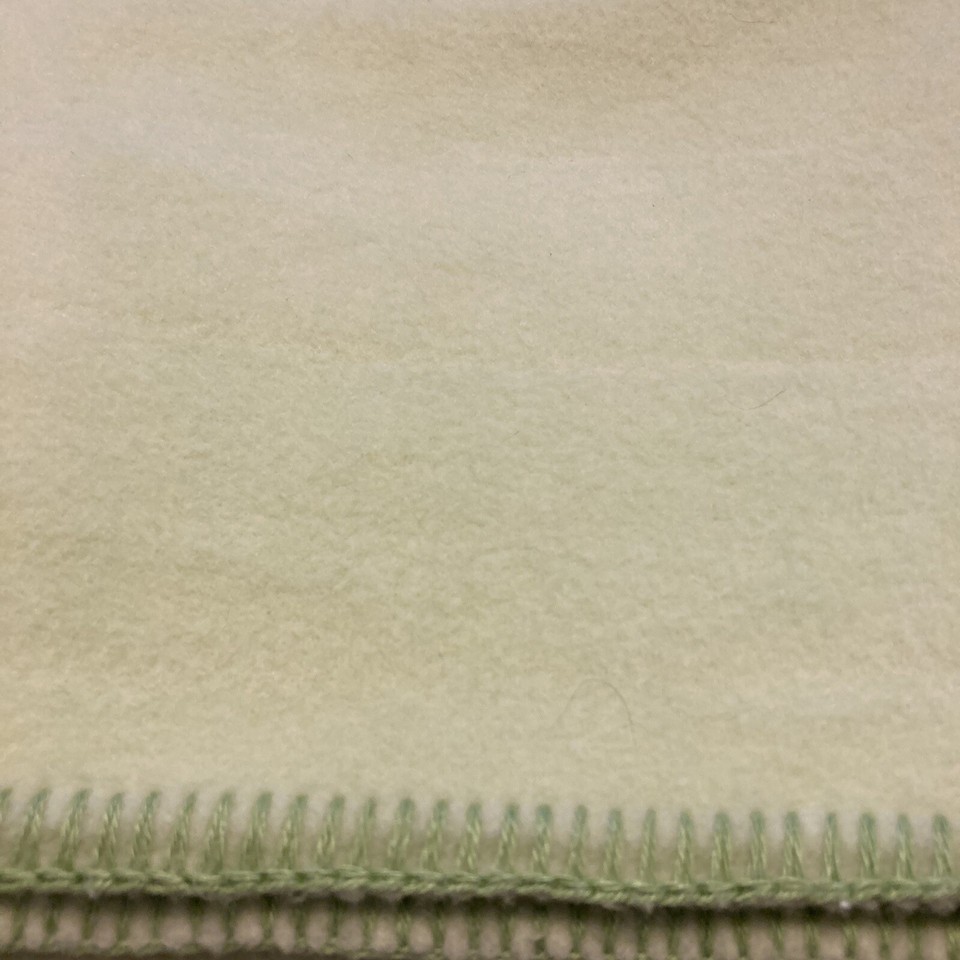 100% Pure New Woolmark Blanket Collection Throw Blanket 78” X 55” Lime ...