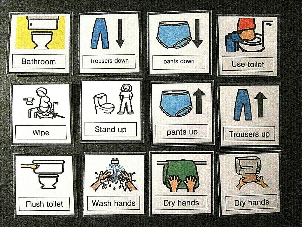 Visual Schedule For Kids HOM Potty Training Chart For Kids - Laminated ...