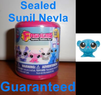 NEW SEALED Littlest Pet Shop Fashems Capsule Squishy Blue Sunil Nevla ...