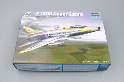 Trumpeter Scale Models 1649 1/72 F-100D Super Sabre Fighter Model ...