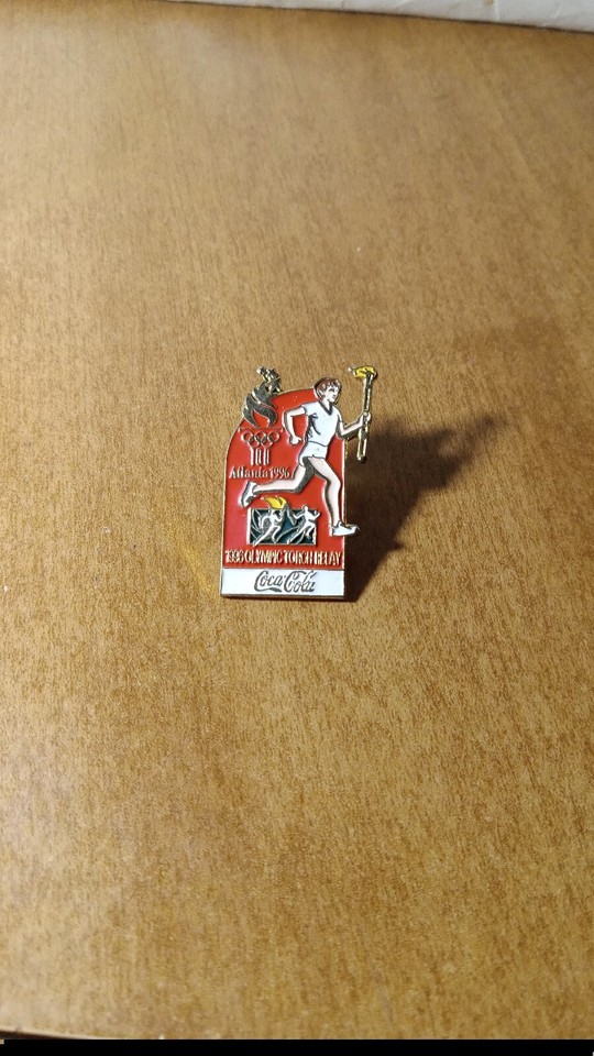 1996 Coca Cola Olympic Torch Relay Atlanta Hat Pin Label Pin | eBay