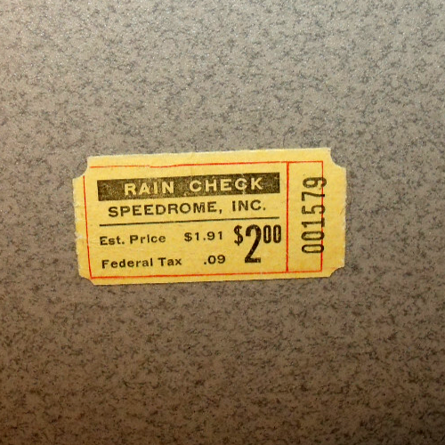 Speedrome Indianapolis General Admission Figure 8 Auto Racing VTG ...