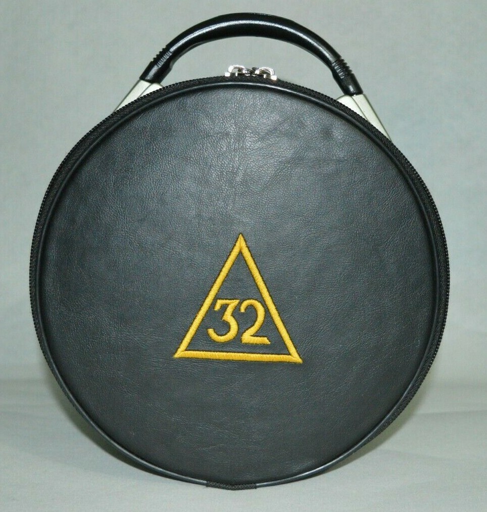 Masonic Scottish Rite Cap Case, Masonic 32nd Degree Cap Case, Crown ...