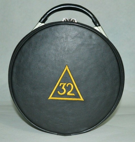 Masonic Scottish Rite Cap Case, Masonic 32nd Degree Cap Case, Crown ...