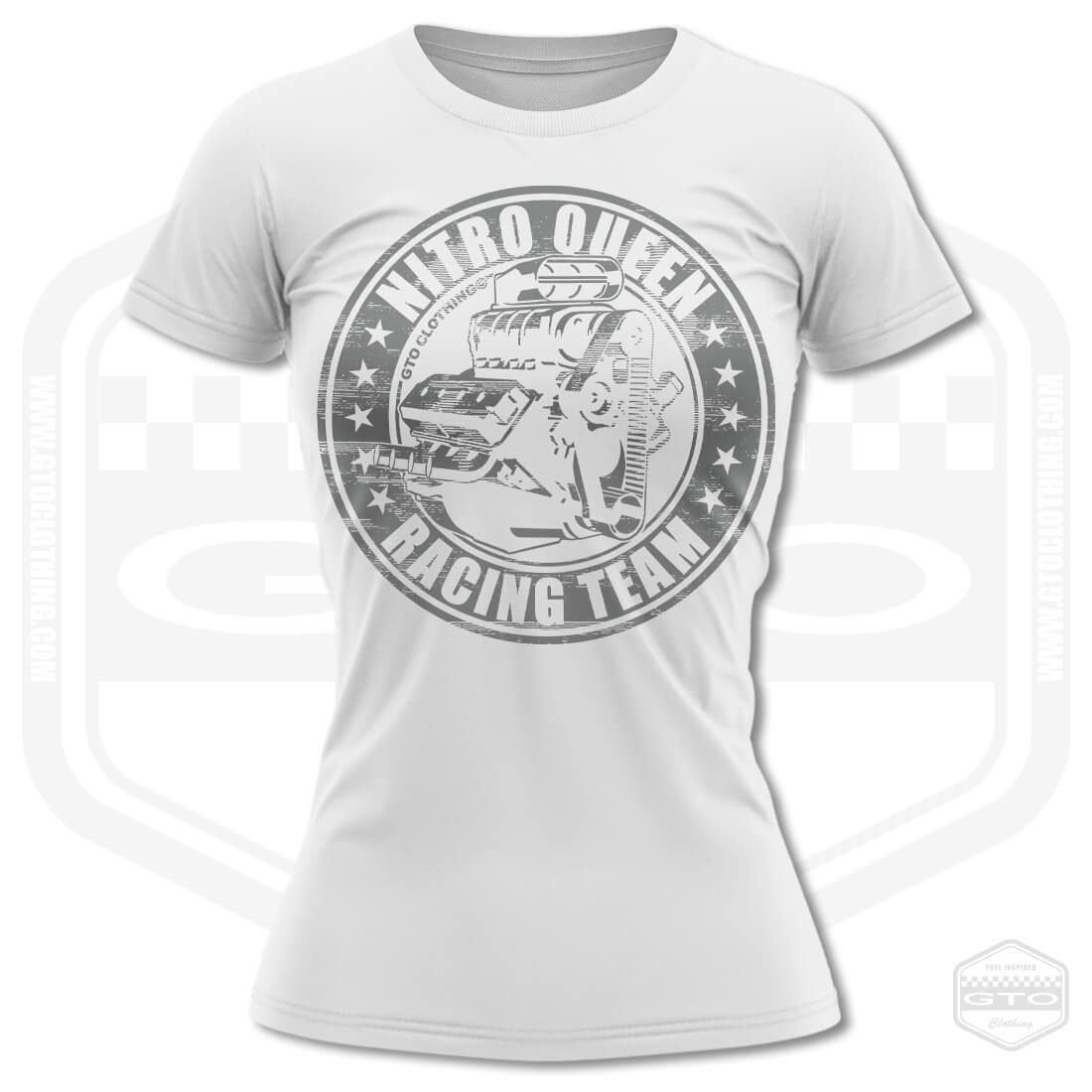 Women's Nitro Queen Racing Team Car Girl T-Shirt | eBay