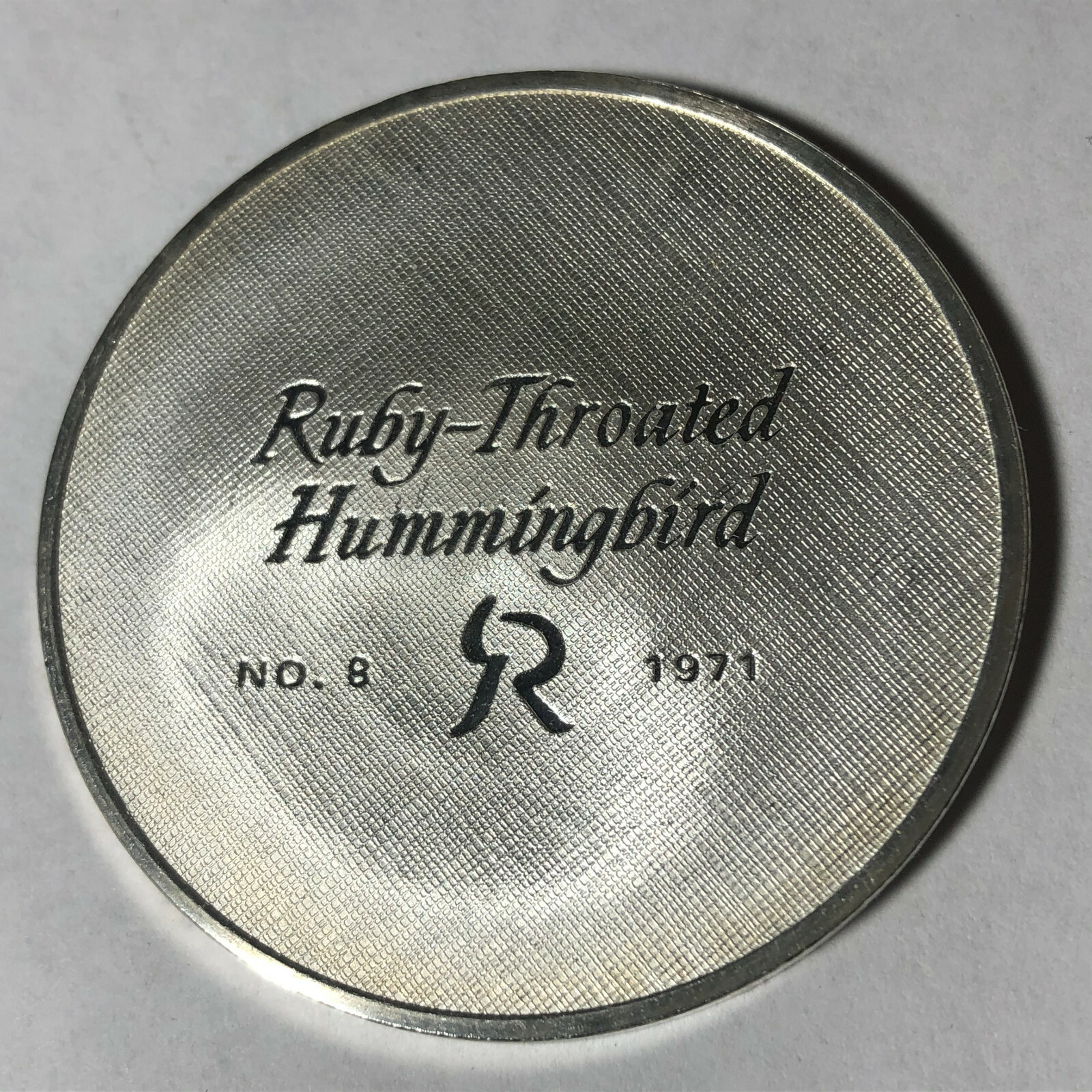 1971 Franklin Mint Robert Bird Ruby-Throated Hummingbird 2 oz .925 ...