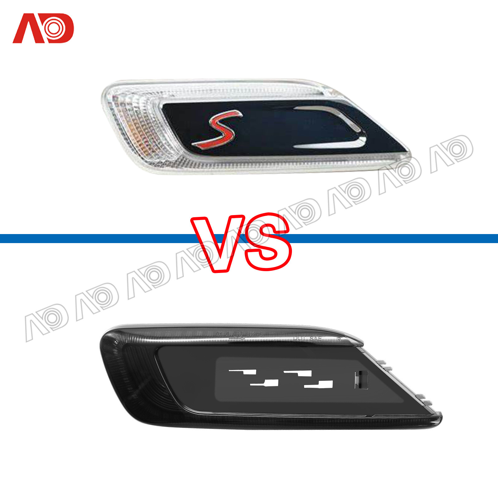 Smoked Dynamic LED Side Marker Indicator Light For 16-up Mini Cooper ...