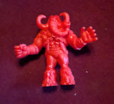 M.U.S.C.L.E 1985 #163 MAMMOTHMAN mammoth red 1986 mattel muscle men ...