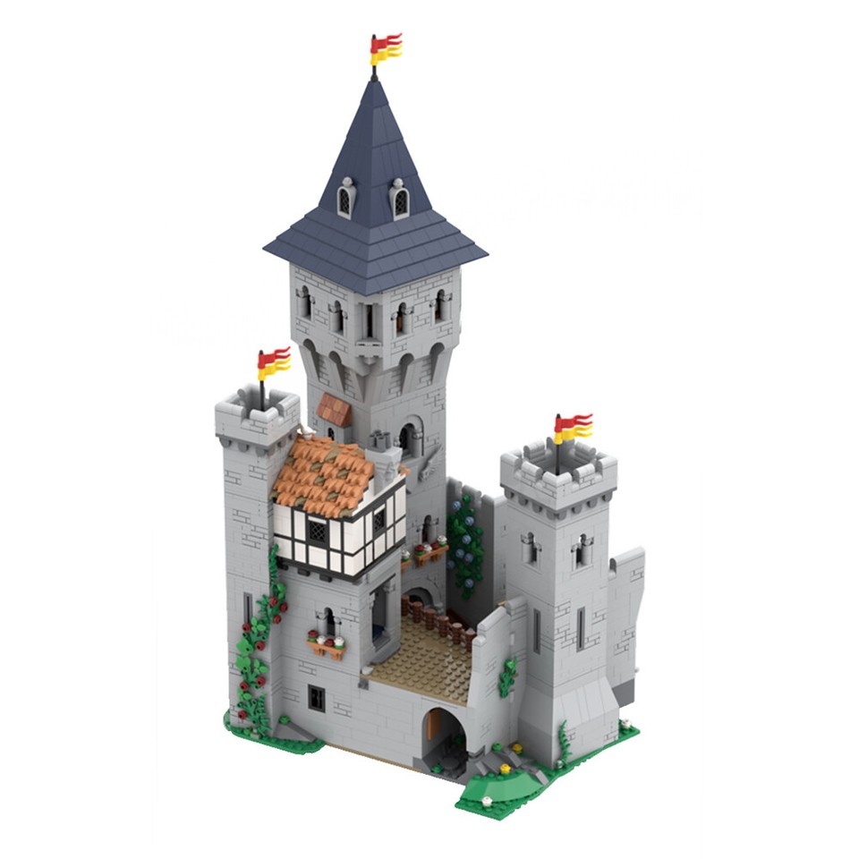 3517 Pieces Tower Keep and Low Courtyard Extension for Set 10305 Castle ...