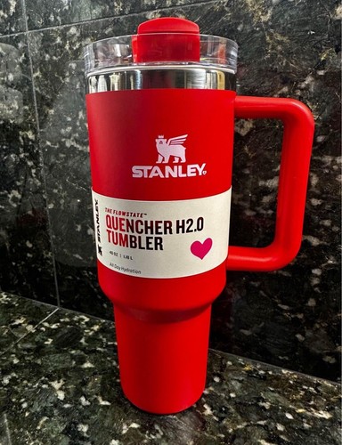 Stanley Cup 40 oz Stainless Steel Red Valentines Day Brand New With Box ...