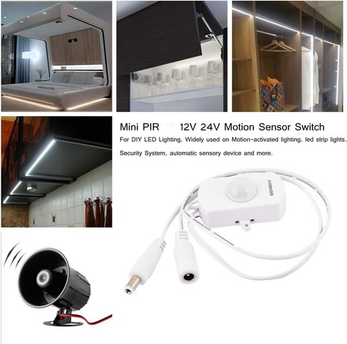 SENSKY BS010WL DC 12v to 24v Mini Pir Motion Sensor Switch Occupancy ...