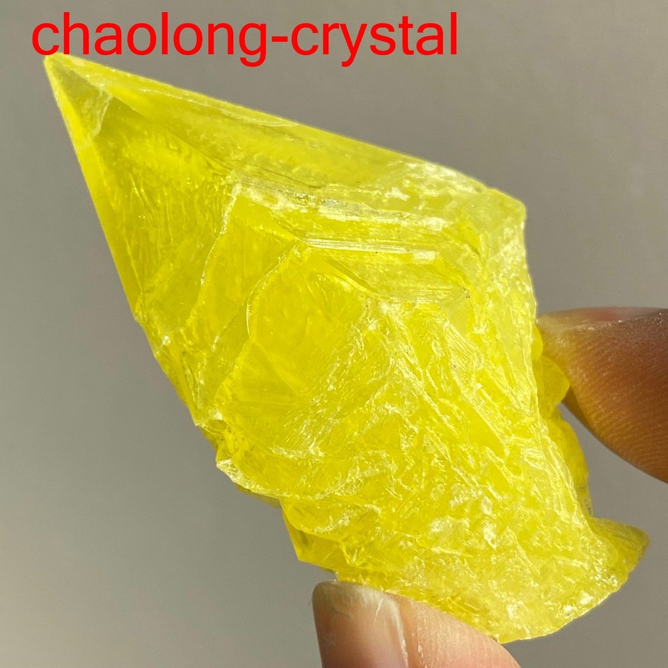 18.4g Rare Natural Yellow Sulfur Crystal Quartz Crystal Mineral ...