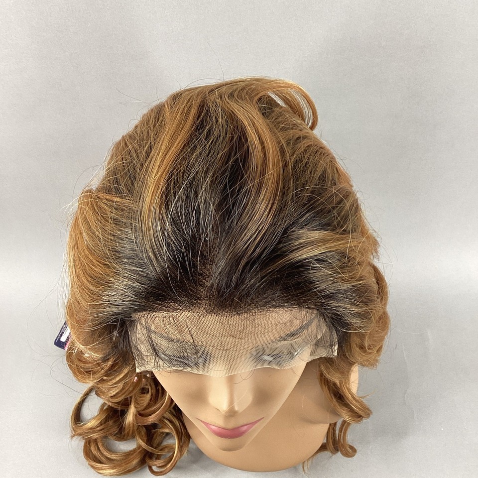 Perfect Hairline Charisma Long Wavy #DR2/ Golden Amber Brown Synthetic ...