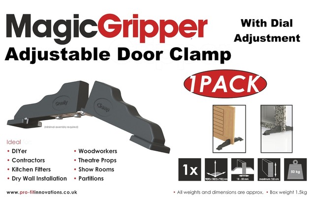 Pro-Fit Innovations MPIN2275GBK Magic Gripper Door Locking Clamp for ...