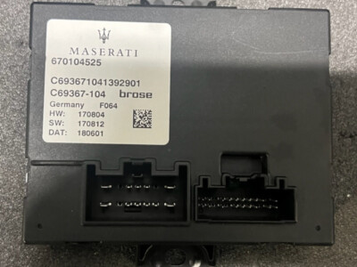 2017-2020 Maserati Levante Liftgate Control Module 670104525 OE | eBay