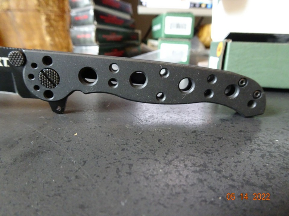 4" CLOSED.BLACK OXIDE CRKT M16 FRAMELOCK FOLDER SPEAR POINT 8Cr13Mov W ...
