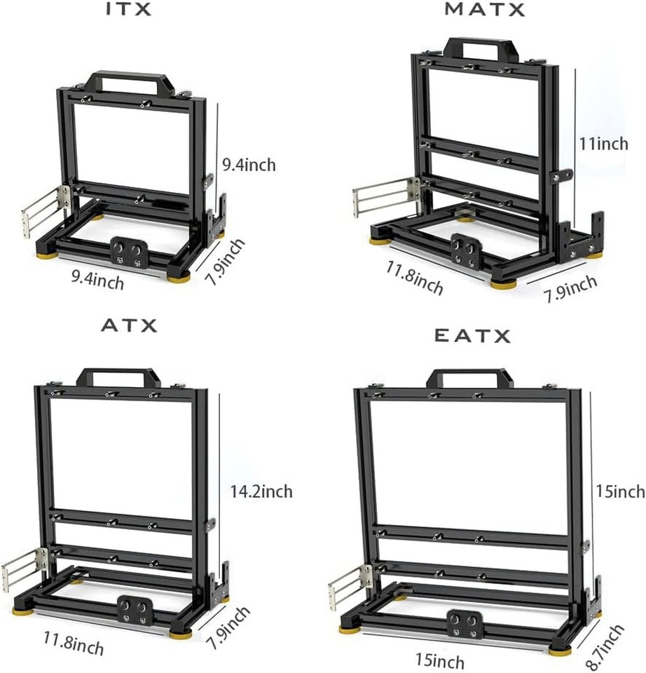 PC Creative Assembly Frame Test Bench，Open Air Frame Case, DIY Computer ...
