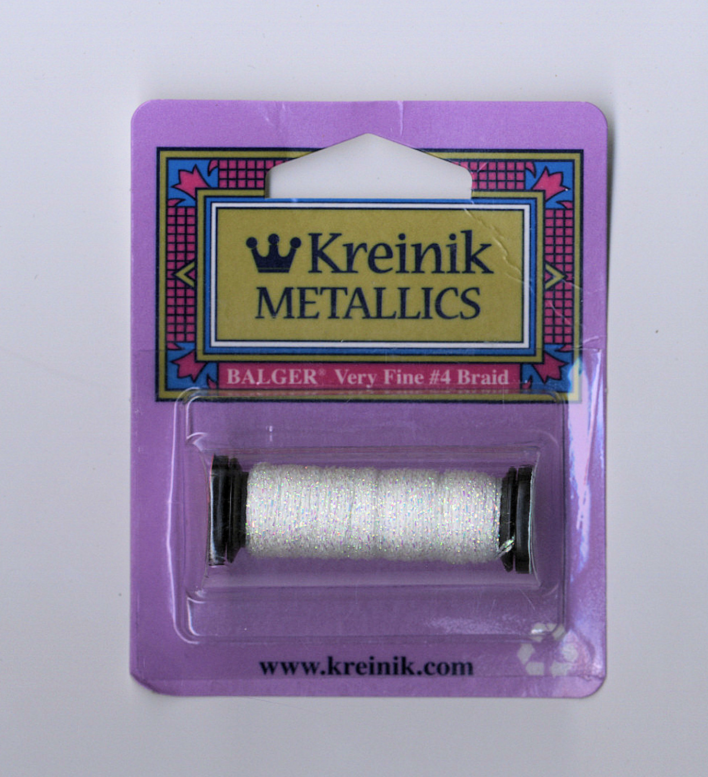 Kreinik No.4 Very Fine Metallic Braid 11m Pearl 014294 for sale online ...