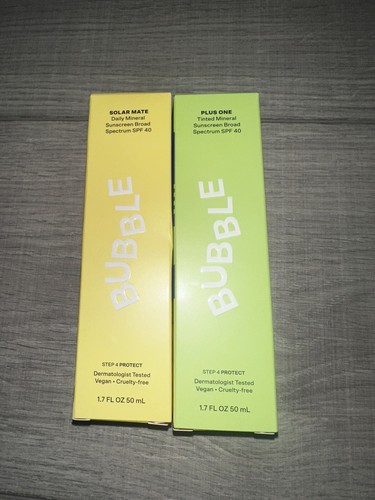 Bubble Solar Mate Mineral Sunscreen SPF 40 All Skin And Tinted 1.7oz ex ...
