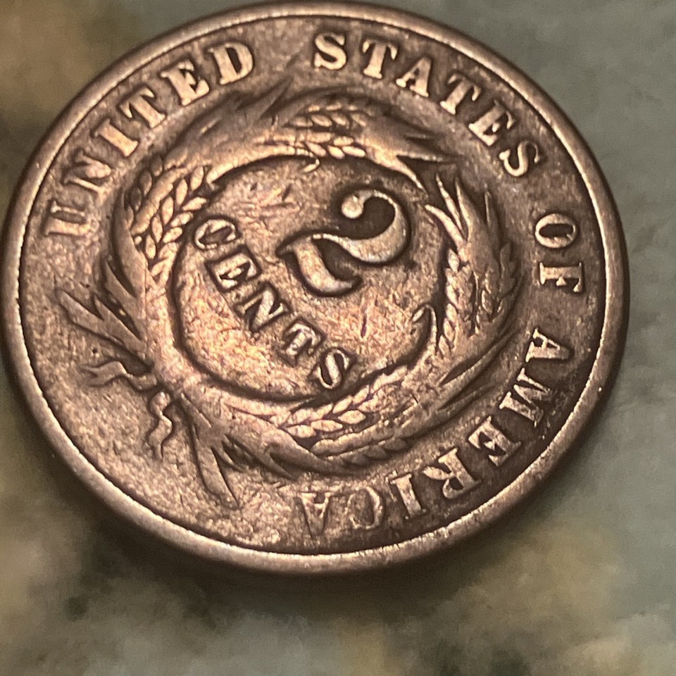 1864 2 CENT COIN CIRCULATED Beautiful Coin ! United States Of America 2 Cents | eBay