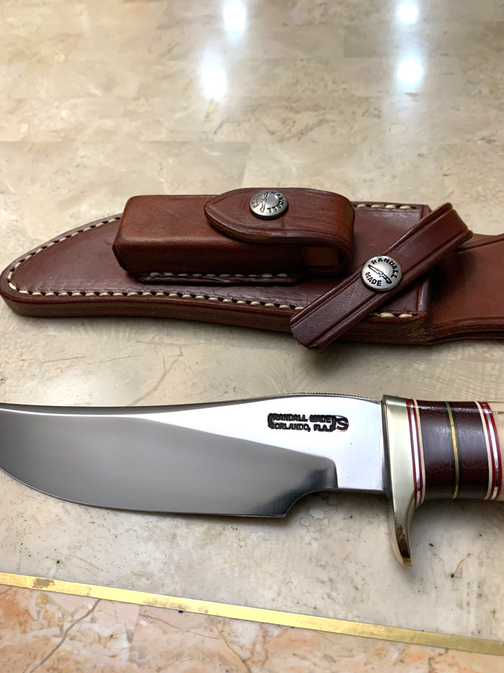 BEAUTIFULL Randall,Stag Handle#27 With Leather Sheath,Stainless | eBay