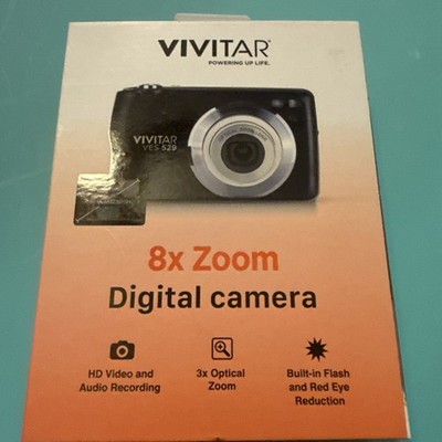 Vivitar 8X Zoom Digital Camera With SD Card + Rechargeable Battery VES ...