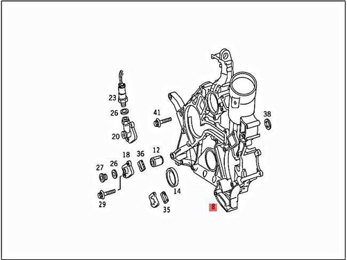 Genuine MERCEDES Timing case 1120100733 | eBay