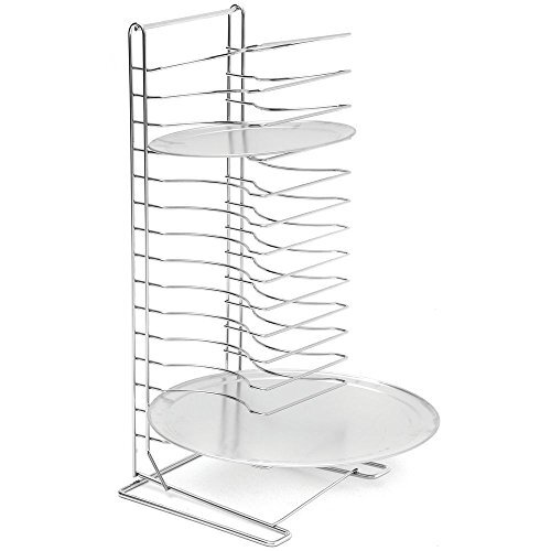 American Metalcraft 19029 Chrome-Plated Steel Standard Pizza Rack, 15 ...