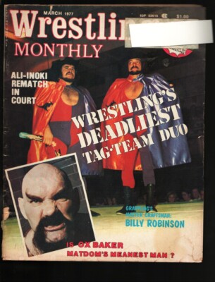Sports Pub: Wrestling Monthly 3/1977-Executioners cover-Ox Baker-Billy ...