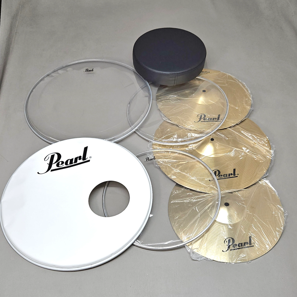 PEARL Roadshow Complete 4-Piece Jazz Drum Set With Hardware and Cymbals ...