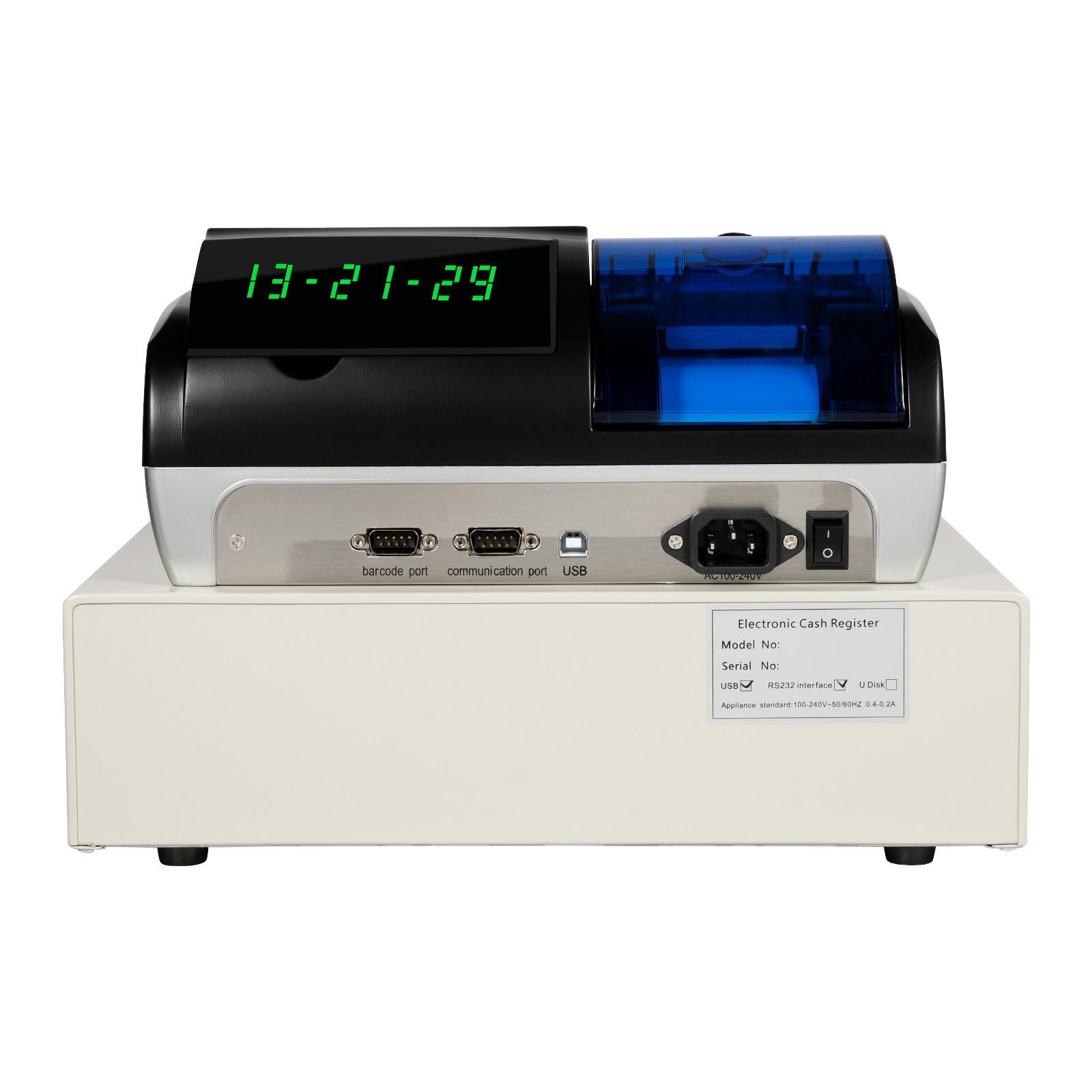 Square POS Terminal Cash Register with Printer, Cash Drawer & 48 Keys ...