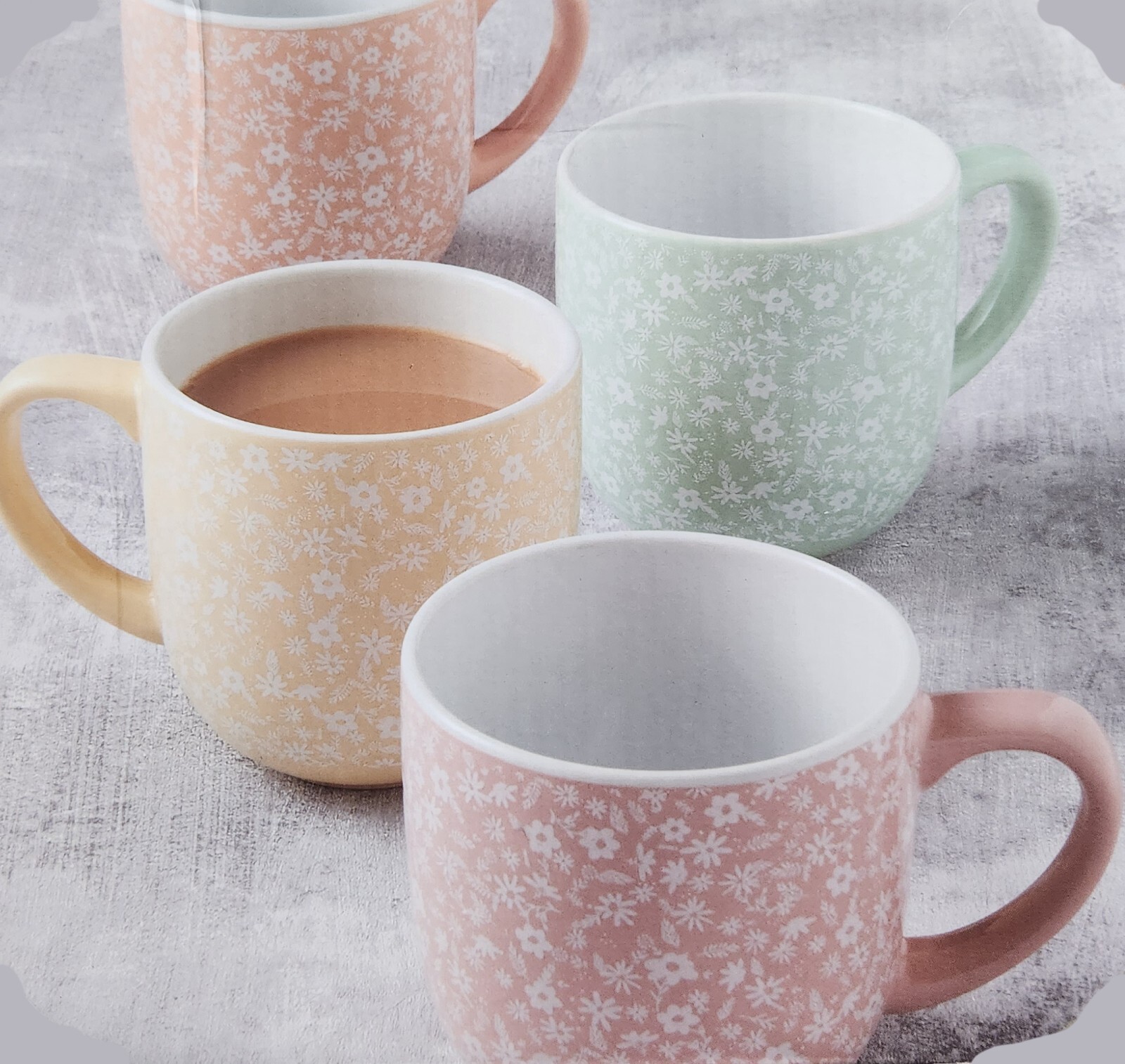 NEW Set of 4 Mugs Tea Coffee Cups Kitchenware Mug Premium Quality ...