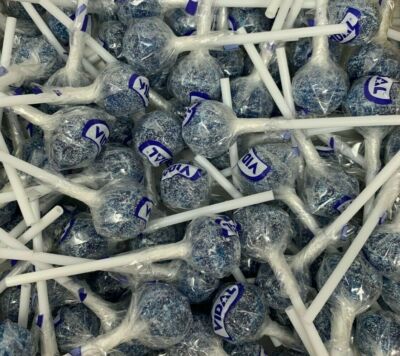 Blue Raspberry Lollies Retro Sweets Candy Buffet Pick n Mix Lollipops ...