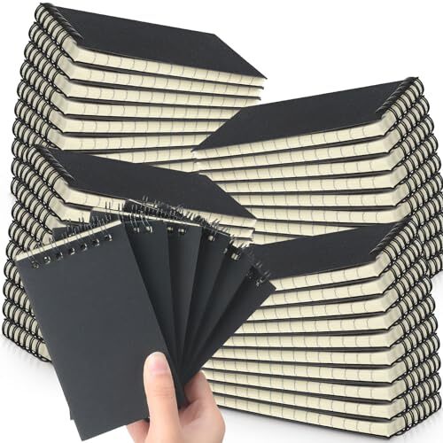 54 Pcs Small Spiral Notebook 3" x 5" Mini Top Spiral Bound Notepads ...