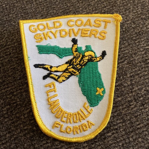 VTG Gold Coast Skydivers Parachute Patch Ft. Lauderdale FL. | eBay