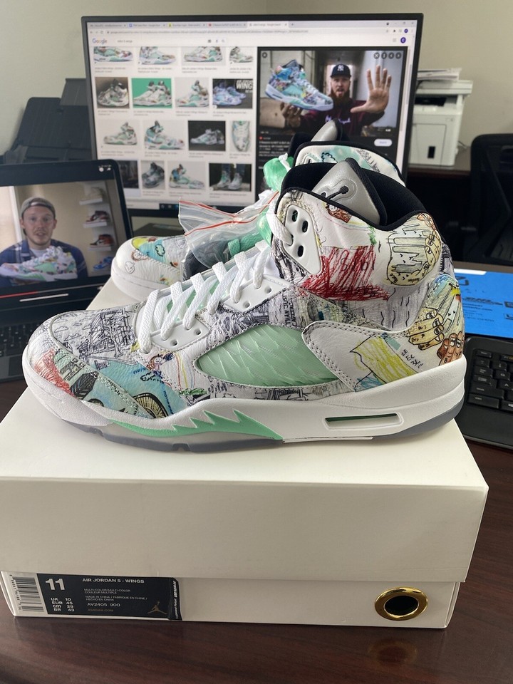 Nike Air Jordan Retro 5 Wings “NSFW” - 1 of 1 - Size 11 | eBay