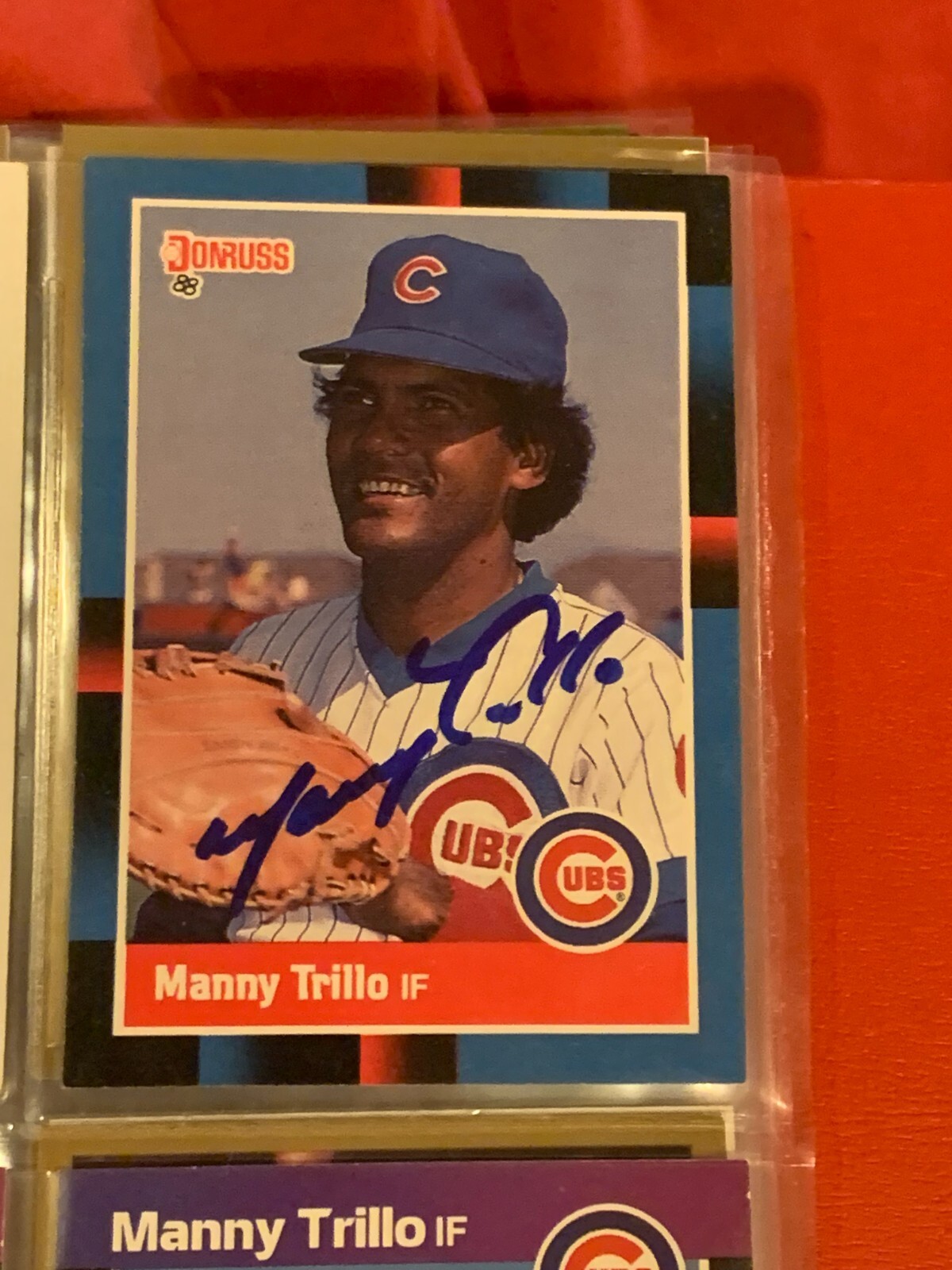 MANNY TRILLO AUTOGRAPHED SIGNED 1988 DONRUSS CARD CHICAGO CUBS COA | eBay