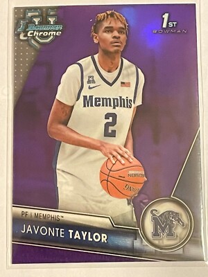 2023-24 Bowman U Chrome Purple Refractor /399 JAVONTE TAYLOR #53 ...