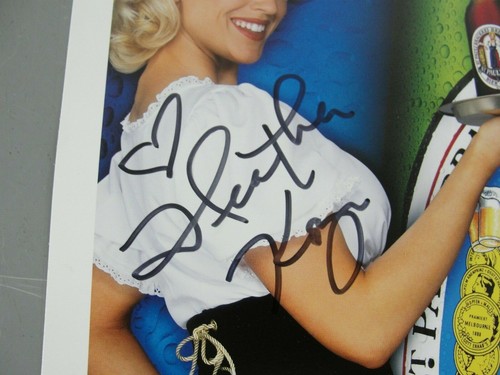 ST PAULI GIRL 🍺 SIGNED 02 COLLECTIBLE PICTURE HEATHER KOZAR AUTOGRAPHED ...