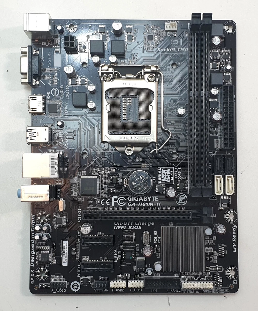 GA-H81M-S1 For Gigabyte H81 Socket LGA 1150 DDR3 16G USB, 06/08/2024