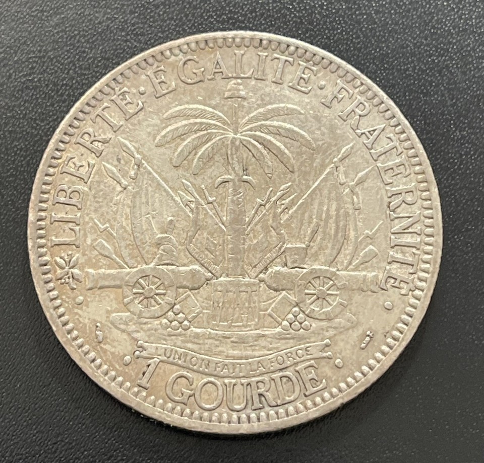 Haiti 1882 Gourde Silver Coin #11 | eBay