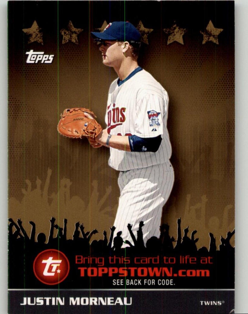 2009 Topps - ToppsTown Redemption Code Cards Gold #TTT12 Justin Morneau ...